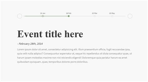 15 Bootstrap Timeline Horizontal Examples Onaircode