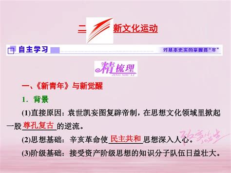 2018 2019学年高中历史专题三近代中国思想解放的潮流二新文化运动课件人民版必修 word文档在线阅读与下载 文档网