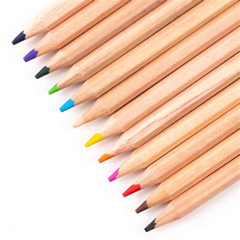 Back To Basics Assorted Colouring Pencils Pack Of 12 ABC School