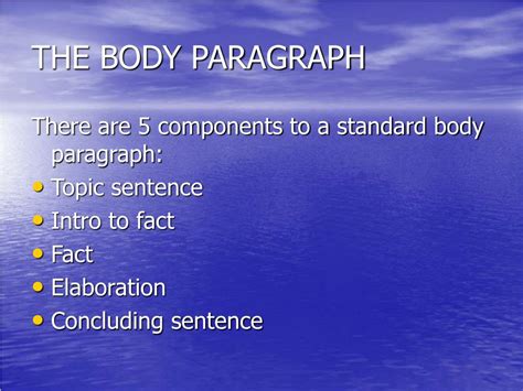 Ppt The Introductory Paragraph Powerpoint Presentation Free Download