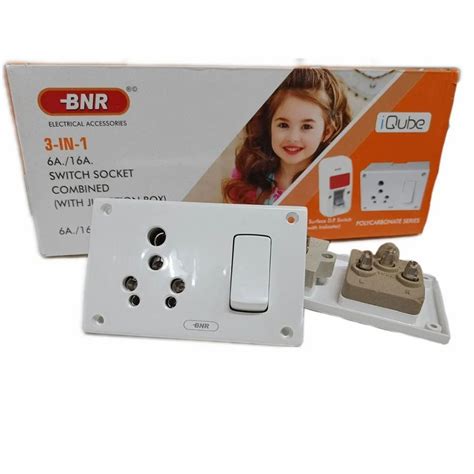 16a Switch Socket Combine Polycarbonate At Rs 75 In Vasai Id
