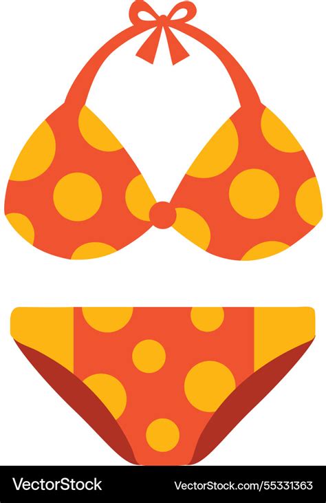 Bikini Swimwear Royalty Free Vector Image Vectorstock