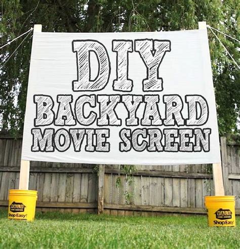 Homemade DIY Projector Screen Ideas
