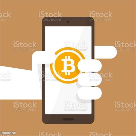 Bitcoin 아이콘 스마트폰 들고 0명에 대한 스톡 벡터 아트 및 기타 이미지 0명 가격 경제 Istock