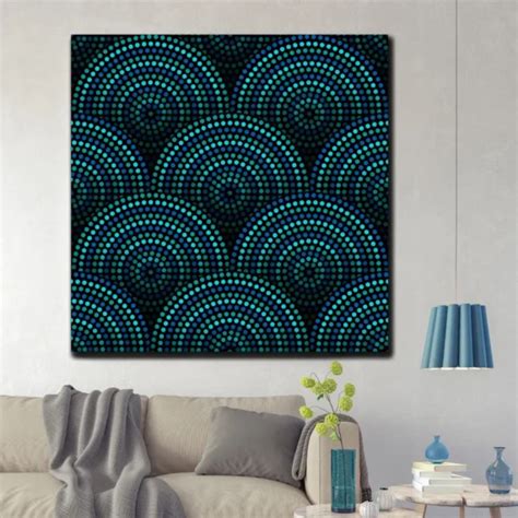 Concentric Circles Canvas Wall Art Daymira Store Daymira™ Wear For
