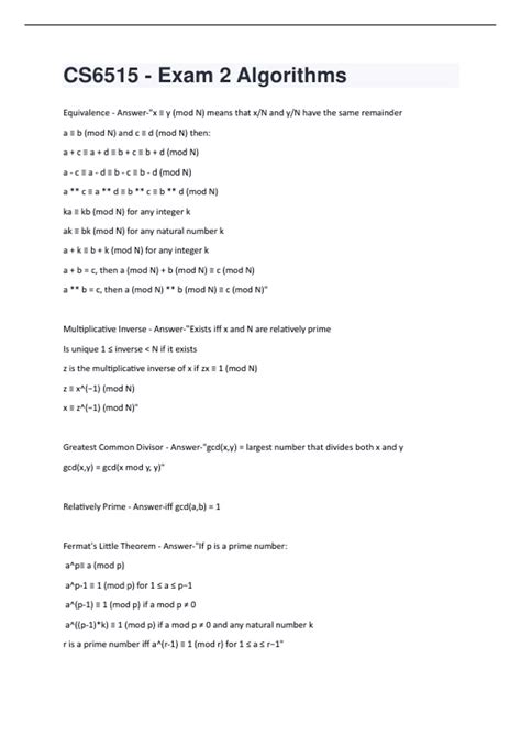 cs6515 exam 2 algorithms questions with 100 correct answers