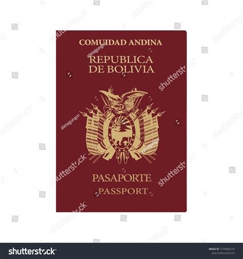 Bolivia Bolivian Passport Ilustración De Stock 1275856210 Shutterstock