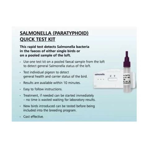 Rapid Salmonella Home Test Kit Global Birds Connection