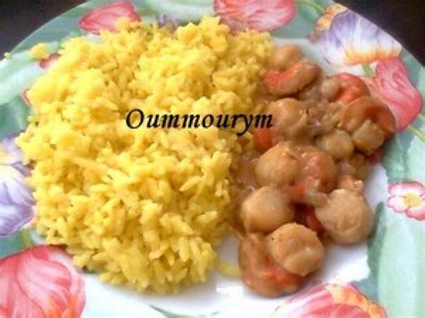Recette de mes noix de saint jacques au riz safrané