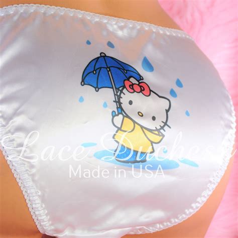 Custom Made Sissy Satin Panties Any Picture Or Text On White Etsy
