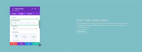 Positioning Slide Text On A Full Width Divi Slider Divi Booster