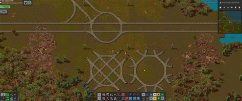 Smallest 2x Train Roundabout R Factorio