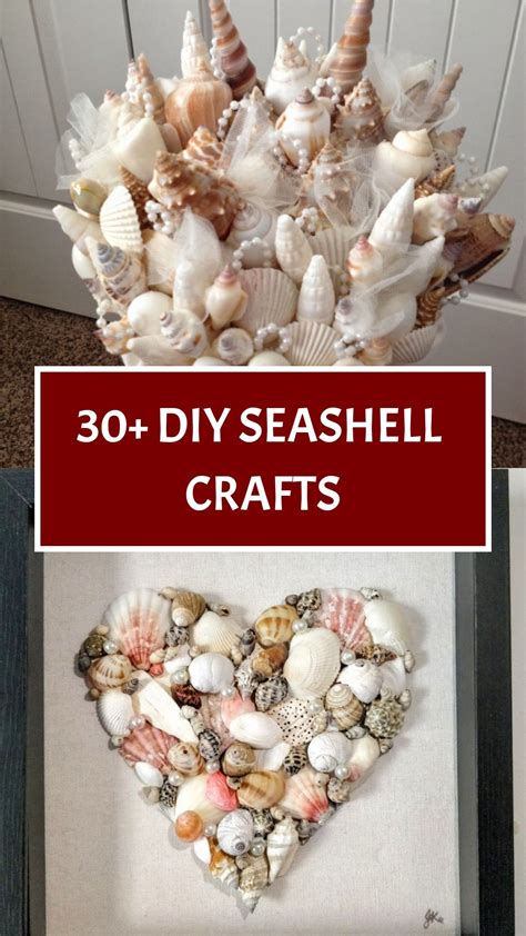 30 Diy Seashell Crafts Seashell Crafts Beach Crafts Diy Seashell