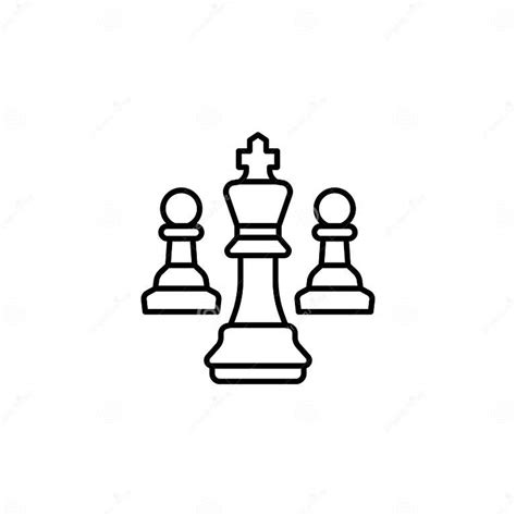 icon set chess a chess game illustrator vector stock illustration