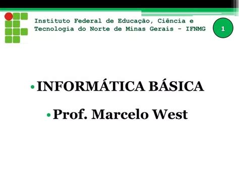 PPT Instituto Federal de Educação Ciência e Tecnologia do Norte de