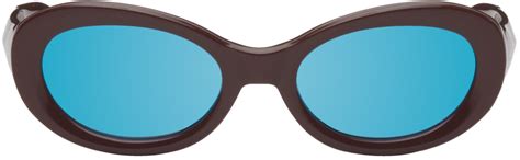 Casablanca Black Oval Wave Sunglasses Casablanca