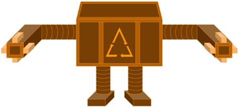 Recycler Bin Helper Orange By Elementalclaw13 On Deviantart