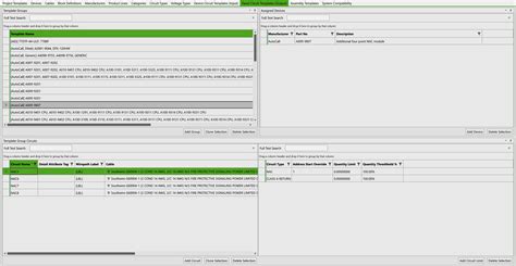 Assign Output Circuits To Parts Support