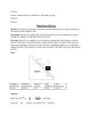 Physics 1 Lab HPM Docx Chi Tran Partner Kimberly Esparza Jonathan Vu