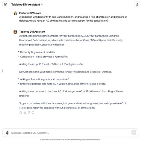 tabletop dm assistant gpts review performance core features faqs