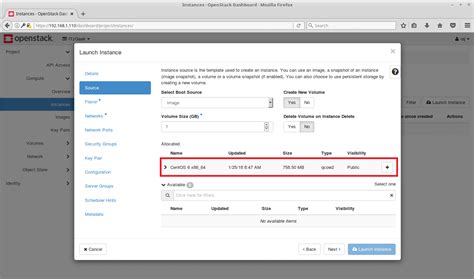 How To Launch An Openstack Instance Using Horizon Dashboard