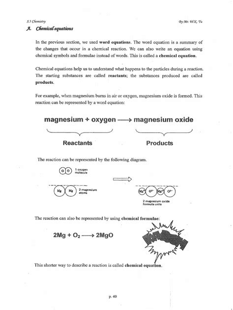 Ce Chem Part 3d Chemical Equations Pdf
