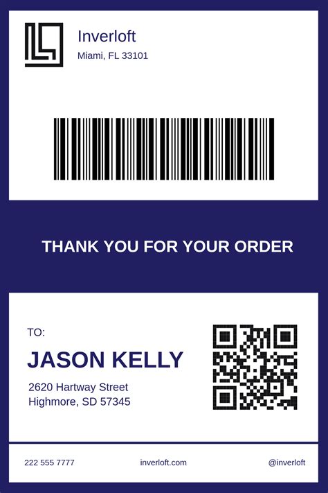 Free 4x6 Shipping Label Template To Edit Online