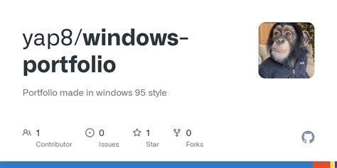 GitHub Yap Windows Portfolio Portfolio Made In Windows Style