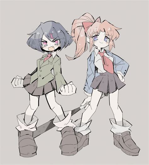 Kyoko And Misako Kunio Kun Series And 1 More Drawn By Userdsjg7883