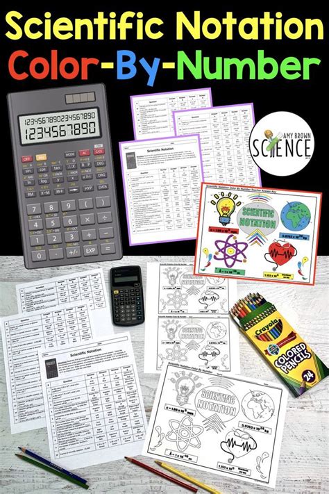 Scientific Notation Color By Number Scientific Notation Notations