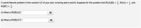Solved 1 Point Rework Problem 5 From Section 32 Of Your