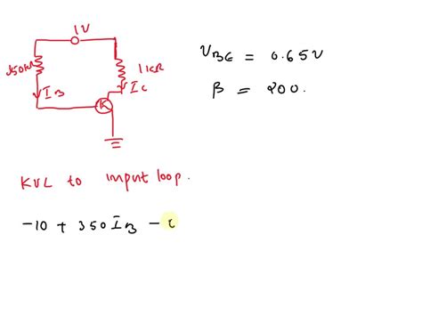 SOLVED How Do You Solve For Ib Thank You For The Base Bias Transistor Shown Base To Emitter