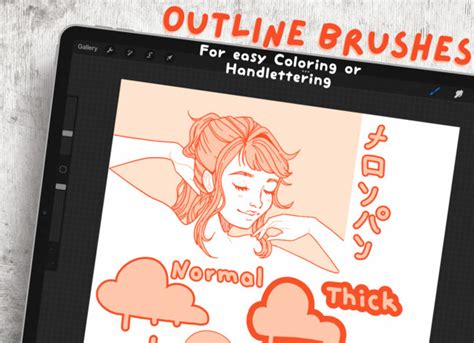 Outline Procreate Brushes Graphicsbunker