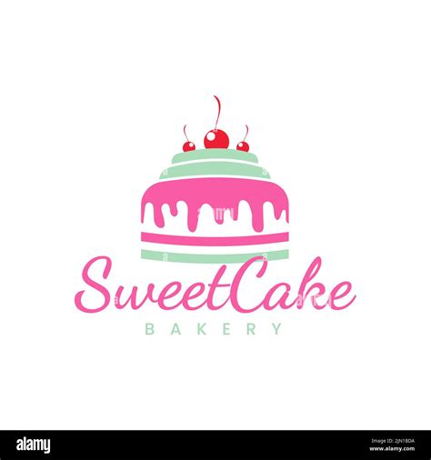Sweet Cake Logo Cupcake Logo Icon Vector Design Template Sweet Shop