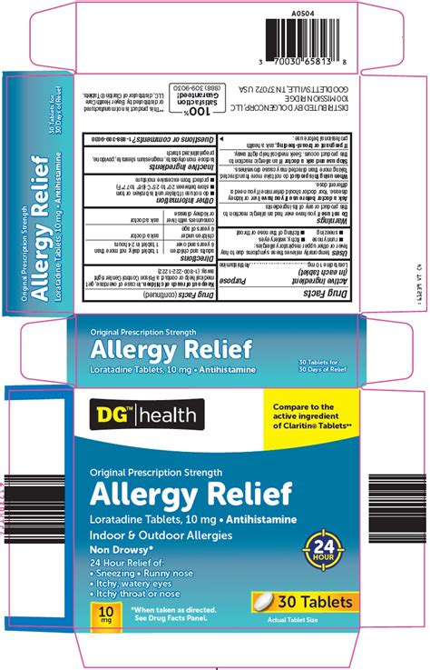 Order Loratadine Dg Health Allergy Relief Mg TABLET Online From GNH India