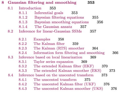 Probabilistic Machine Learning Gaussian Filtering And Smoothing Part 2