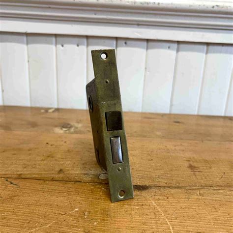 Antique Mortise Lock With Brass Faceplate Historic House Salvage