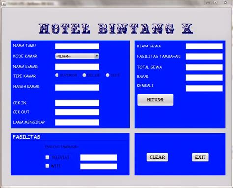 Pemrograman Aplikasi Registrasi Hotel Menggunakan Java Netbeans