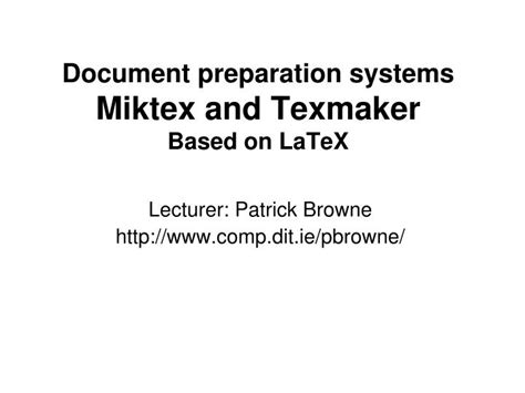Where To Find Miktex Configuring Texmaker Bettervere