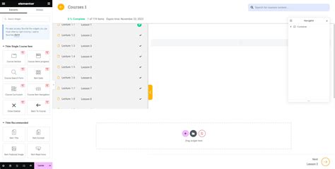 course edit with elementor page builder thimpress docs