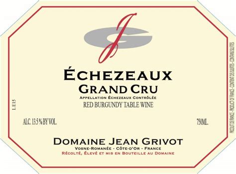 Domaine Jean Grivot Echezeaux Grand Cru 2018
