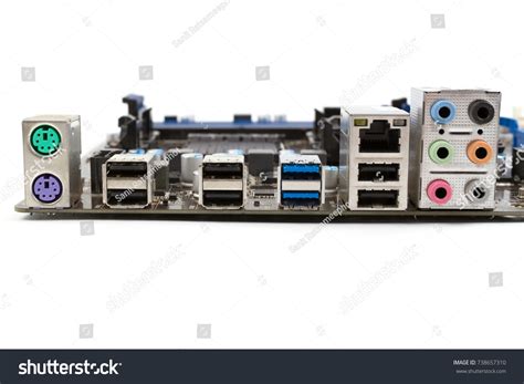 Close Back Panel Computer Electronic Circuit Stock Photo 738657310 Shutterstock