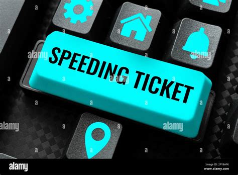 Writing Displaying Text Speeding Ticket Word Written On Psychological Test For The Maximum