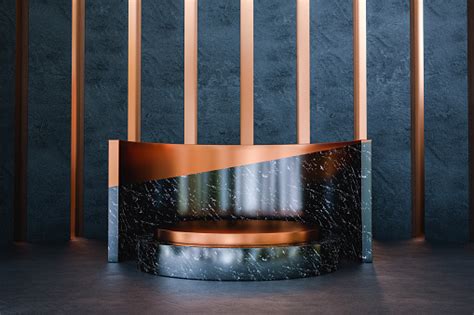 3d 일러스트레이션 제품 프리젠 테이션을위한 대리석 디스플레이 홍보 및 광고 개념 0명에 대한 스톡 사진 및 기타 이미지 0