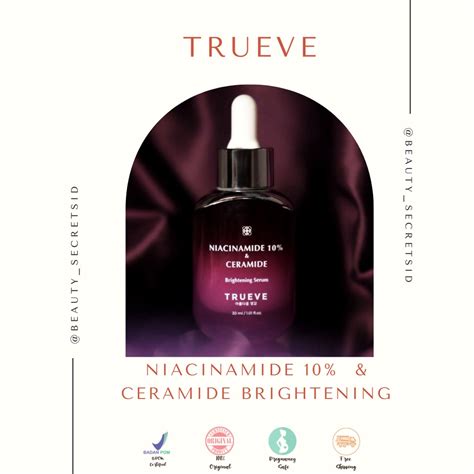 Jual TRUEVE Ml Niacinamide Ceramide Brightening Serum Shopee Indonesia
