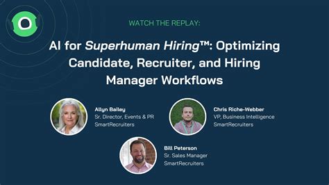 Ai For Superhuman Hiring™ Optimizing Candidate Recruiter And Hiring Manager Workflows