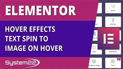 Elementor Hover Effects Text Spin To Image On Hover 👈 Youtube