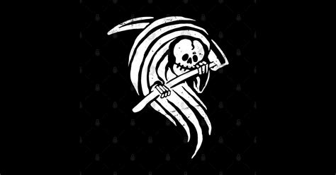Grim Reaper Skull Sticker Teepublic
