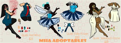 Mha Adoptables By Kitty Ky26 On Deviantart