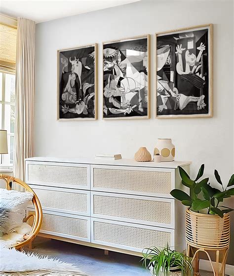 Set Of 3 Pablo Picasso Guernica Prints Abstract Wall Art Posters